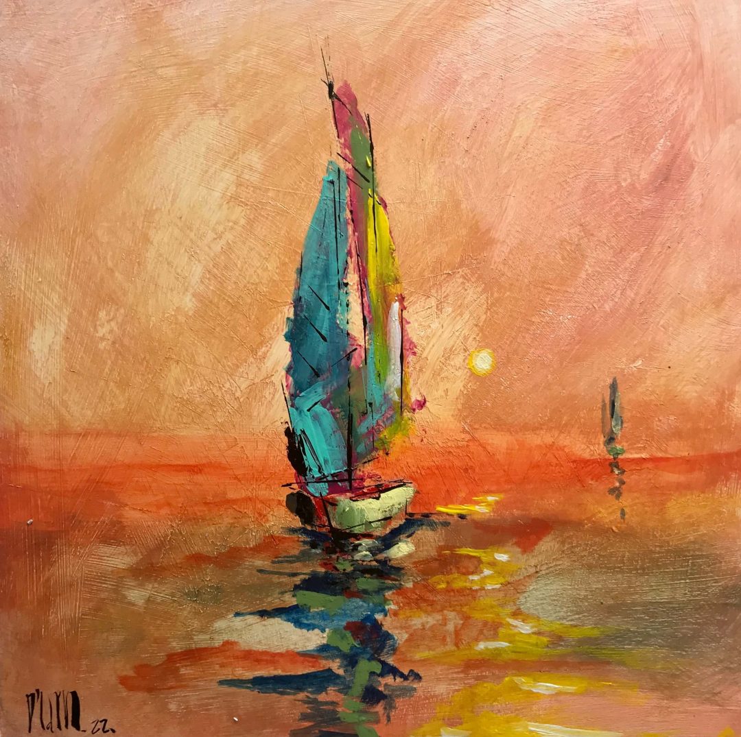 Velero azul | D'Carro Arte | Galería de arte